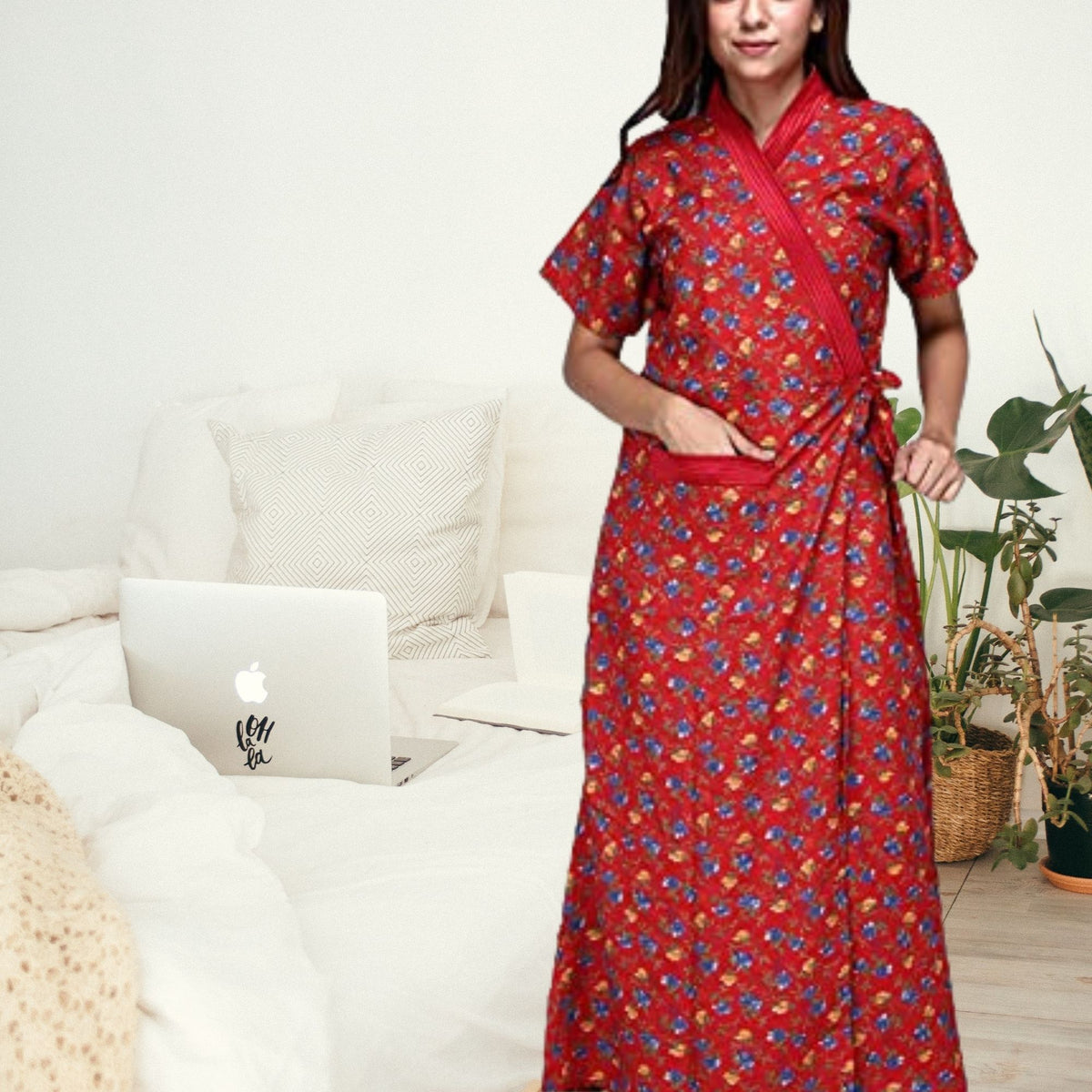 Lounge in Luxury: Cotton House Coat Sets for Ladies — Laces and Frills