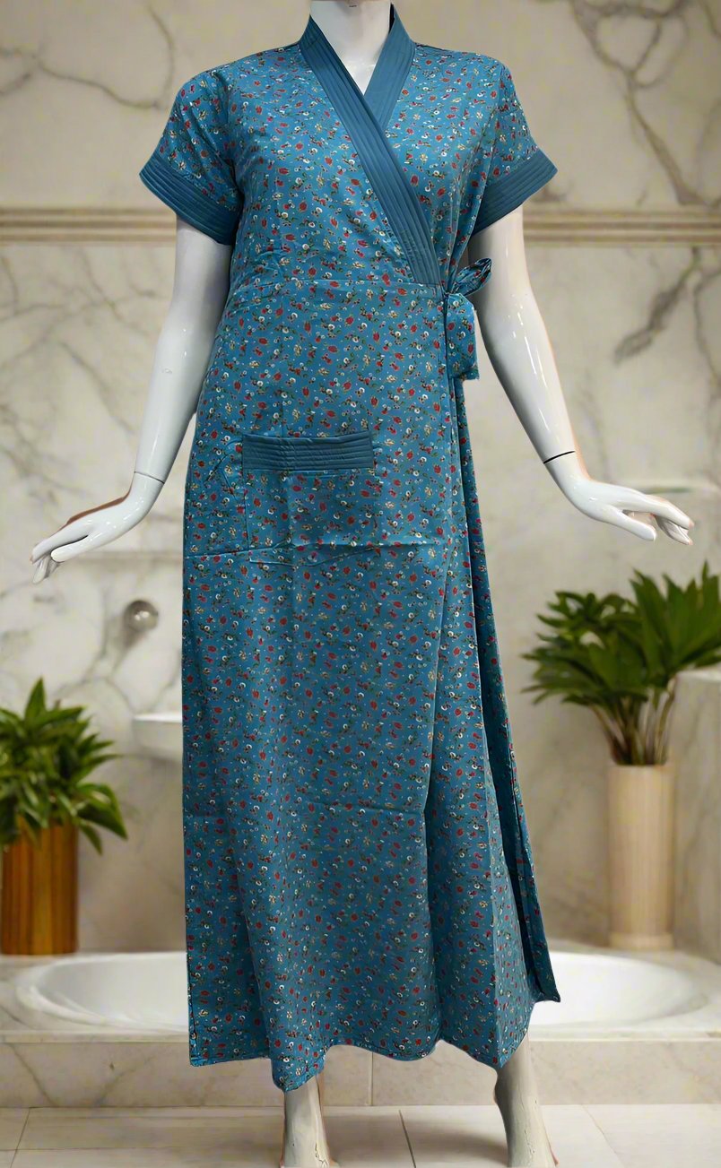 Lounge in Luxury: Cotton House Coat Sets for Ladies — Laces and Frills
