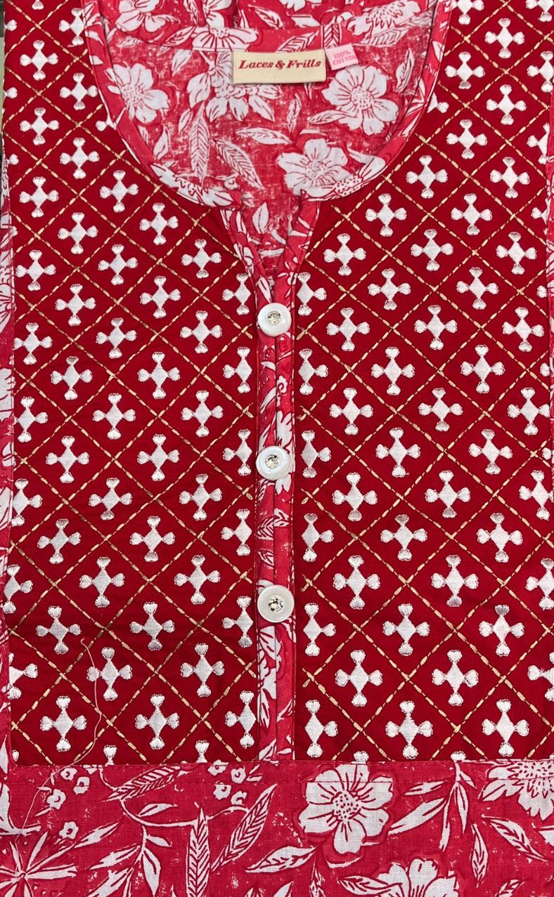 Medium Slim Fit Nighty (40 Inch Chest) | Laces and Frills